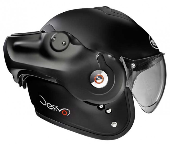 Roof Desmo flip-up crash helmet review: Billys Crash Helmets